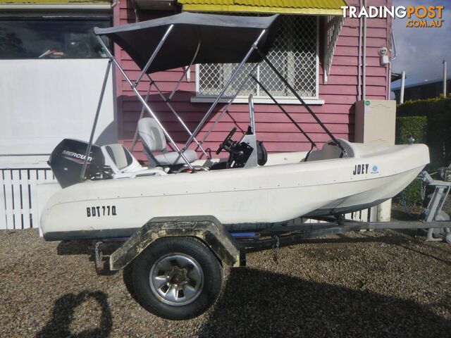 CUSTOM GRP OPEN RUNABOUT 20HP MERCURY OUTBOARD TRAILER