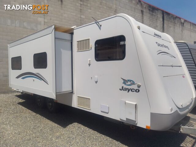 USED 2013 JAYCO STERLING 25FT SLIDE A SIDE DUAL AXLE TOURING CARAVAN