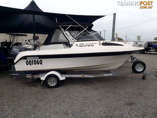 2005 YALTA CRAFT 535 ALLROUNDER 90HP YAMAHA OUTBOARD AND BROOKER TRAILER