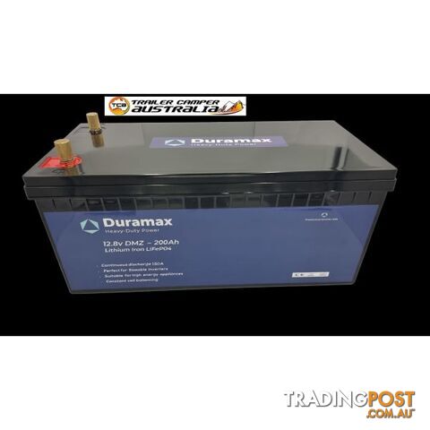 Duramax 200Ah 12V Lithium Battery LiFePo4 150A BMS Active Cell Balancing