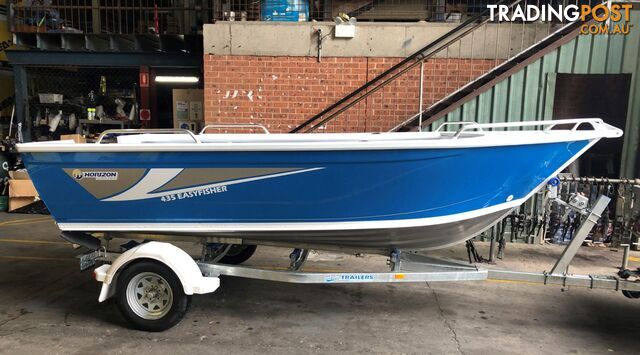 Horizon 435 Easyfisher open tiller steer aluminium boat 3 in stock