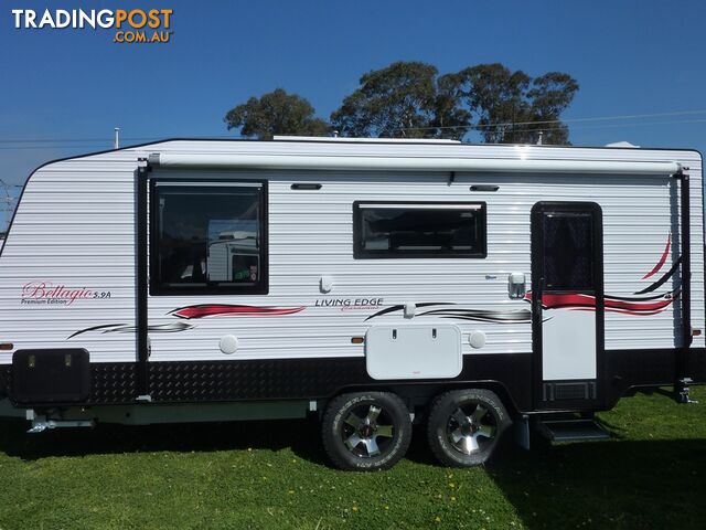 NEW 2017 LIVING EDGE BELLARGIO 5 9A MODEL 19FT 6IN CARAVAN ON SALE NOW