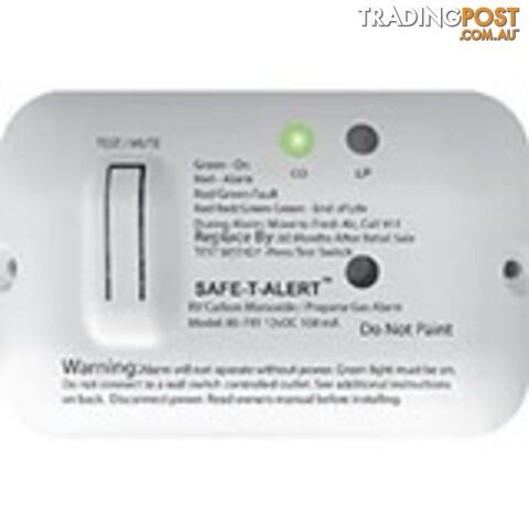 caravan Gas Carbon Monoxide Detector 12V Slim Line