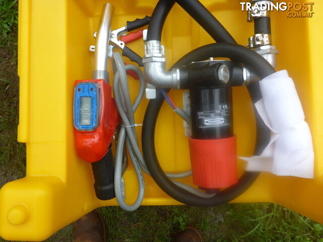 New 240L Diesel Fuel Cell Tank with 12v Pump Bowser trigger Fuel Meter
