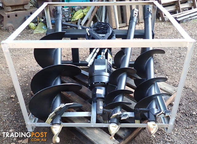New Auger Kit Skid Steer Track Loader Tractor