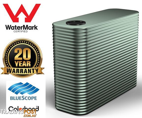 10000 litre Colorbond Steel CFA Slimline Water Tank