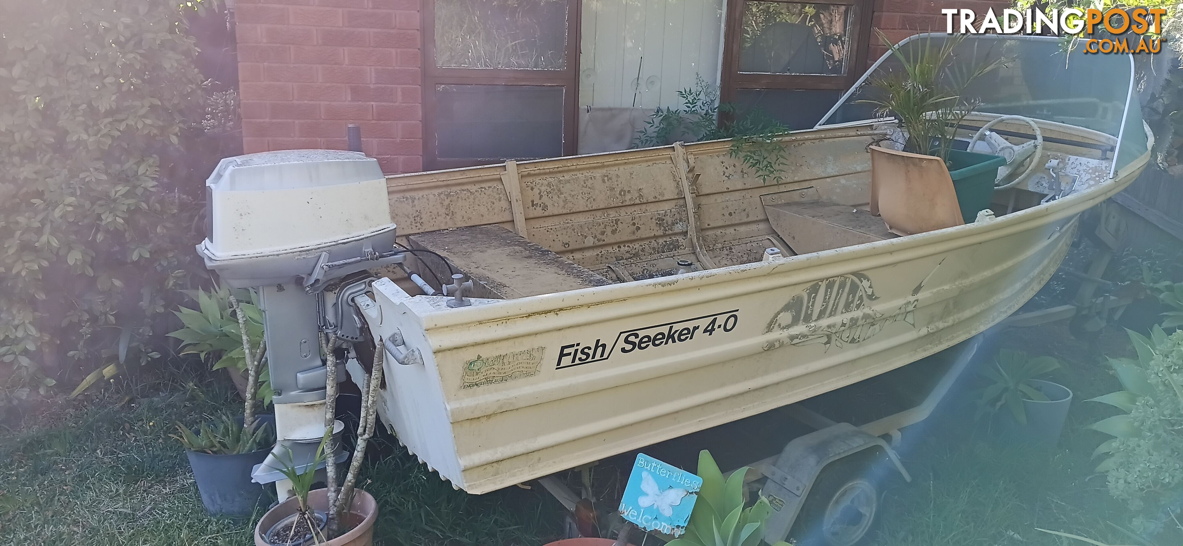 Quintrex fishseeker 4 0 runabout 25hp high sided hull