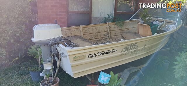 Quintrex fishseeker 4 0 runabout 25hp high sided hull