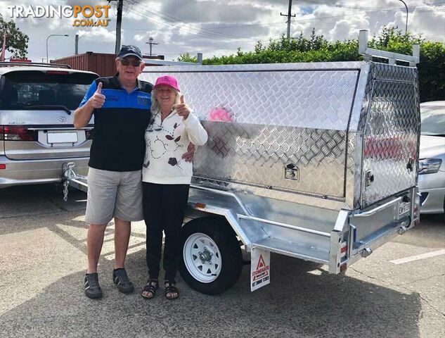 6x4 Tradesman Builders Trailer Aluminium Canopy