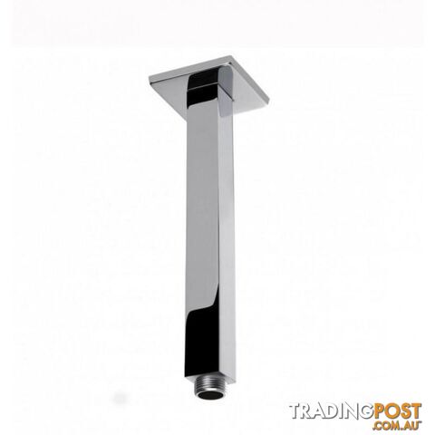 Luxury Square Chrome Ceiling Shower Arm 400mm Unbranded 4326500439499