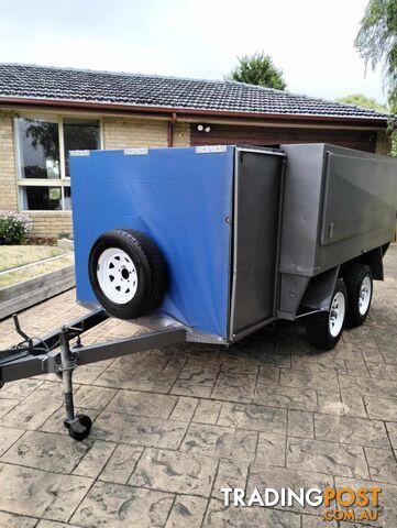 8x5 mowing trailer twin side boxes 2010