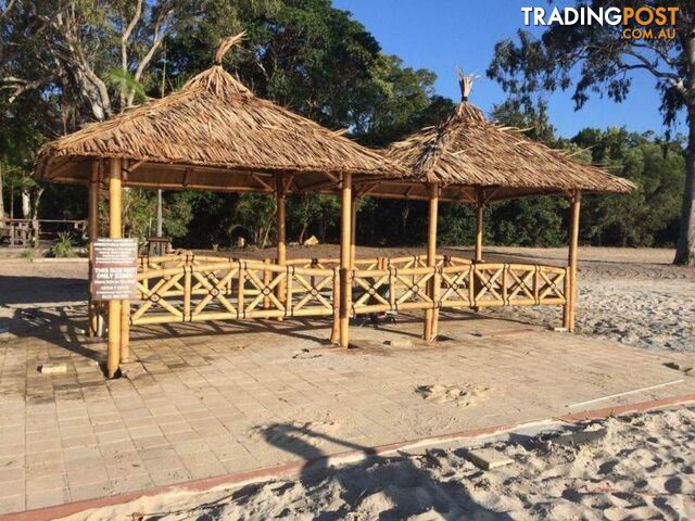 BALI HUT 3m x 3 5m with 3 sides